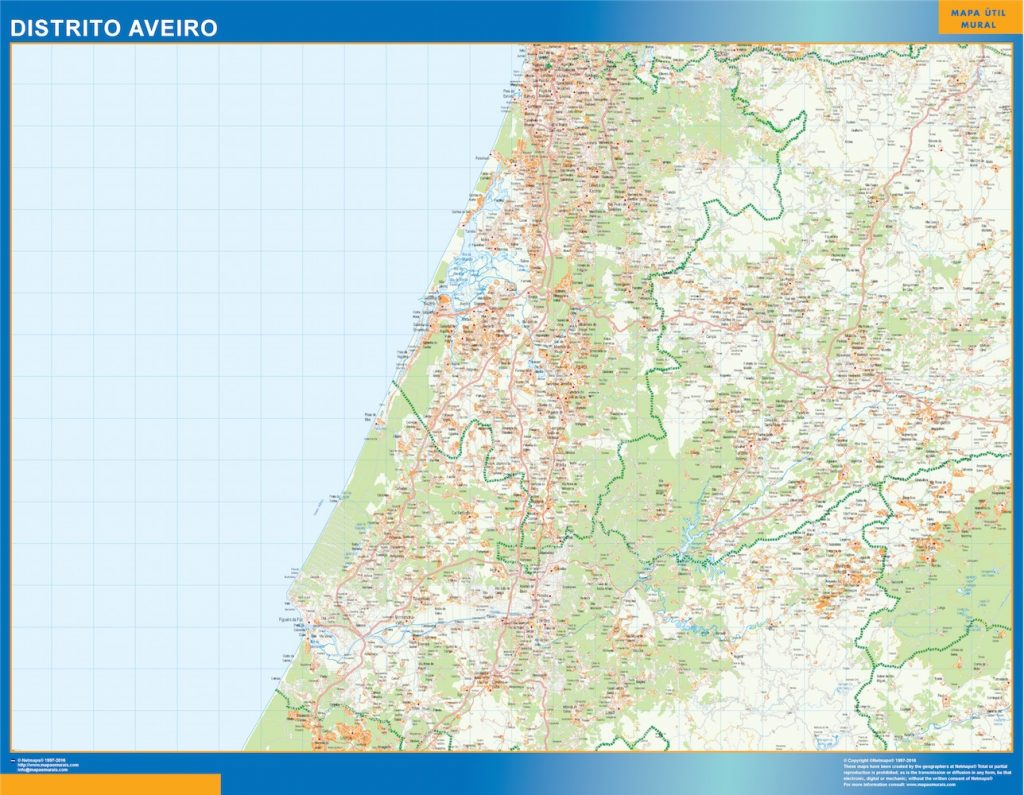 Mapas Portugal | Mapas parede Portugal